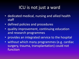 Icu design and infrastructure | PPTX