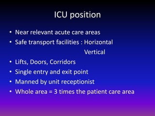 Icu design and infrastructure | PPTX