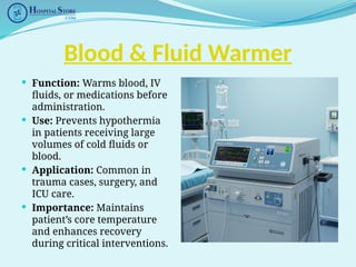 Complete ICU Equipment List | Machine Used in ICU | Presentation by ...