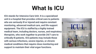 ICU Facility Hospital in Lucknow .pptx