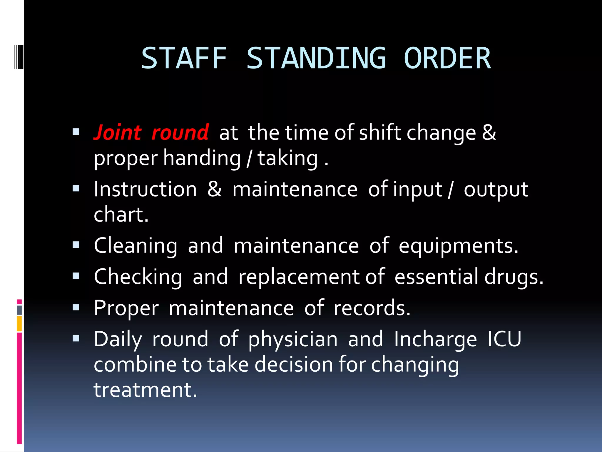 planing and organization of Intensive Cares | PPTX