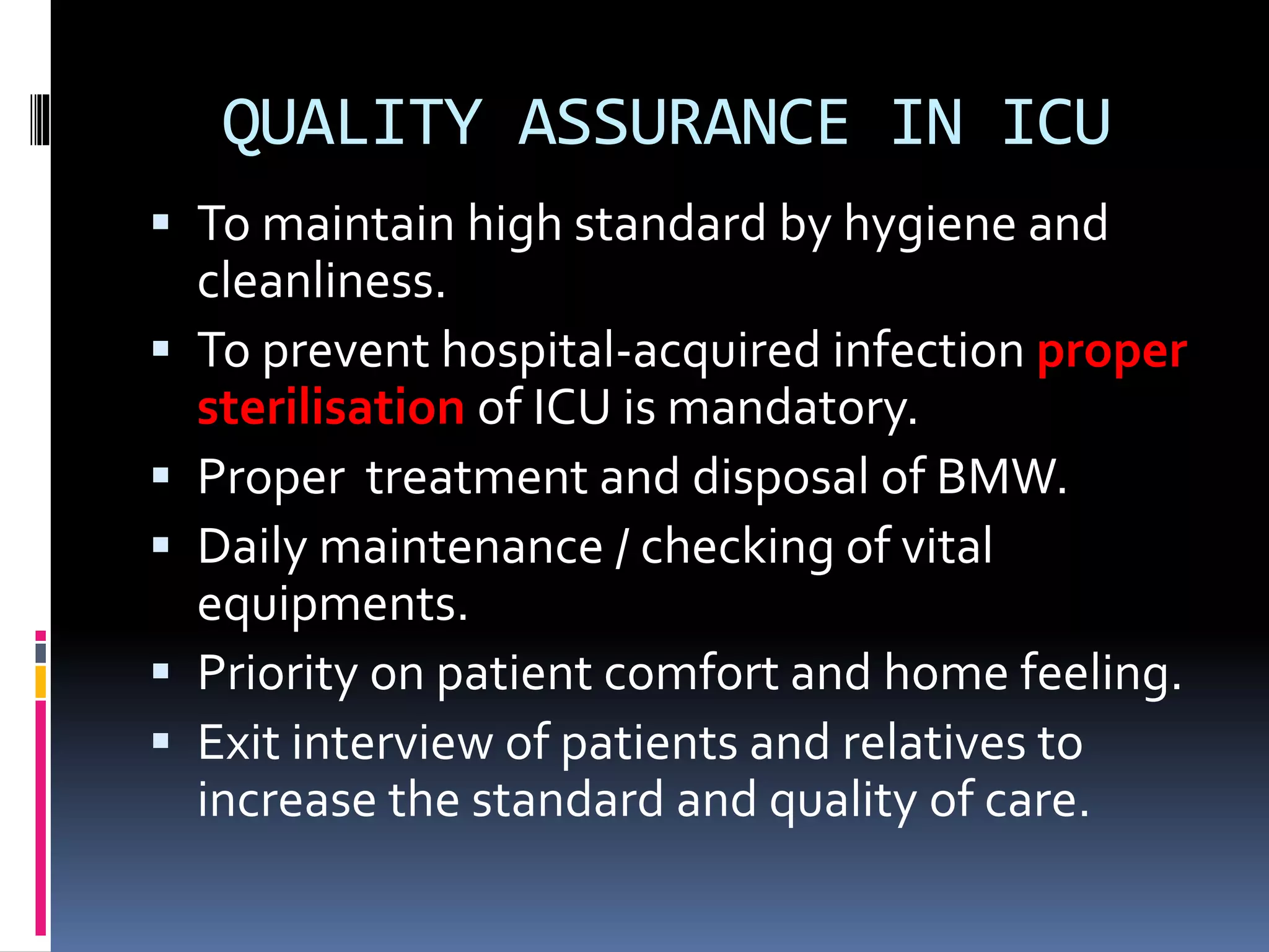 planing and organization of Intensive Cares | PPTX