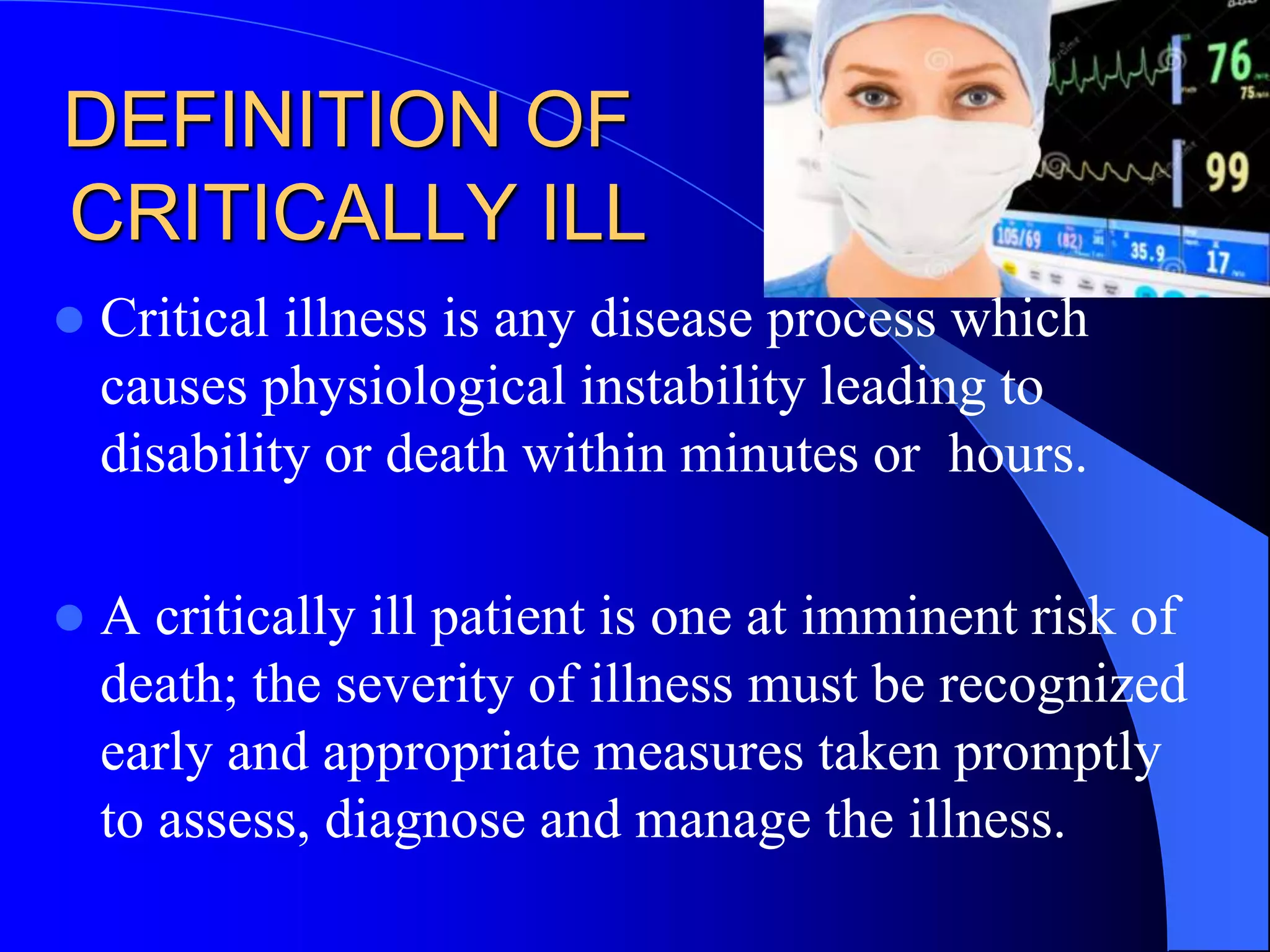 initial assessment of critically ill patients(PRESENTED AT IMA HOUSE ...