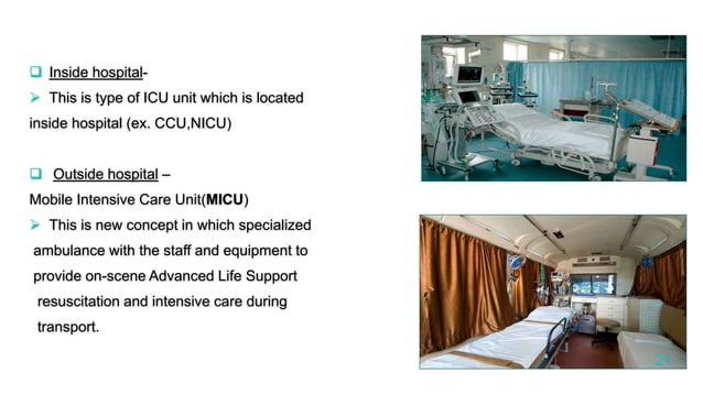 ICU AND IT'S TYPES | PPTX | Lung and Respiratory Health | Diseases and ...