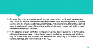 ICU AND IT'S TYPES | PPTX
