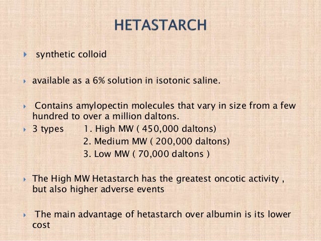 Fluids in Intensive Care