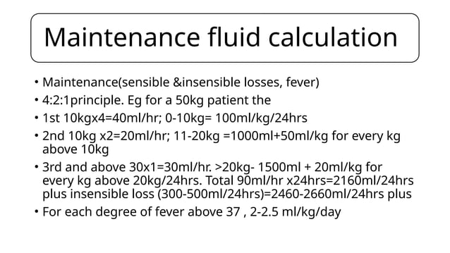 ICU Infusions and fluid balance in ICU.pptx