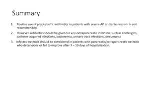 ICU management of acute pancreatitis | PPTX