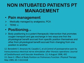 Icu management of respiratory surgeries | PDF