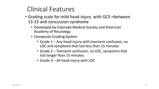 ICU management of traumatic brain injury | PPTX