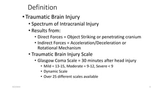 ICU management of traumatic brain injury | PPTX