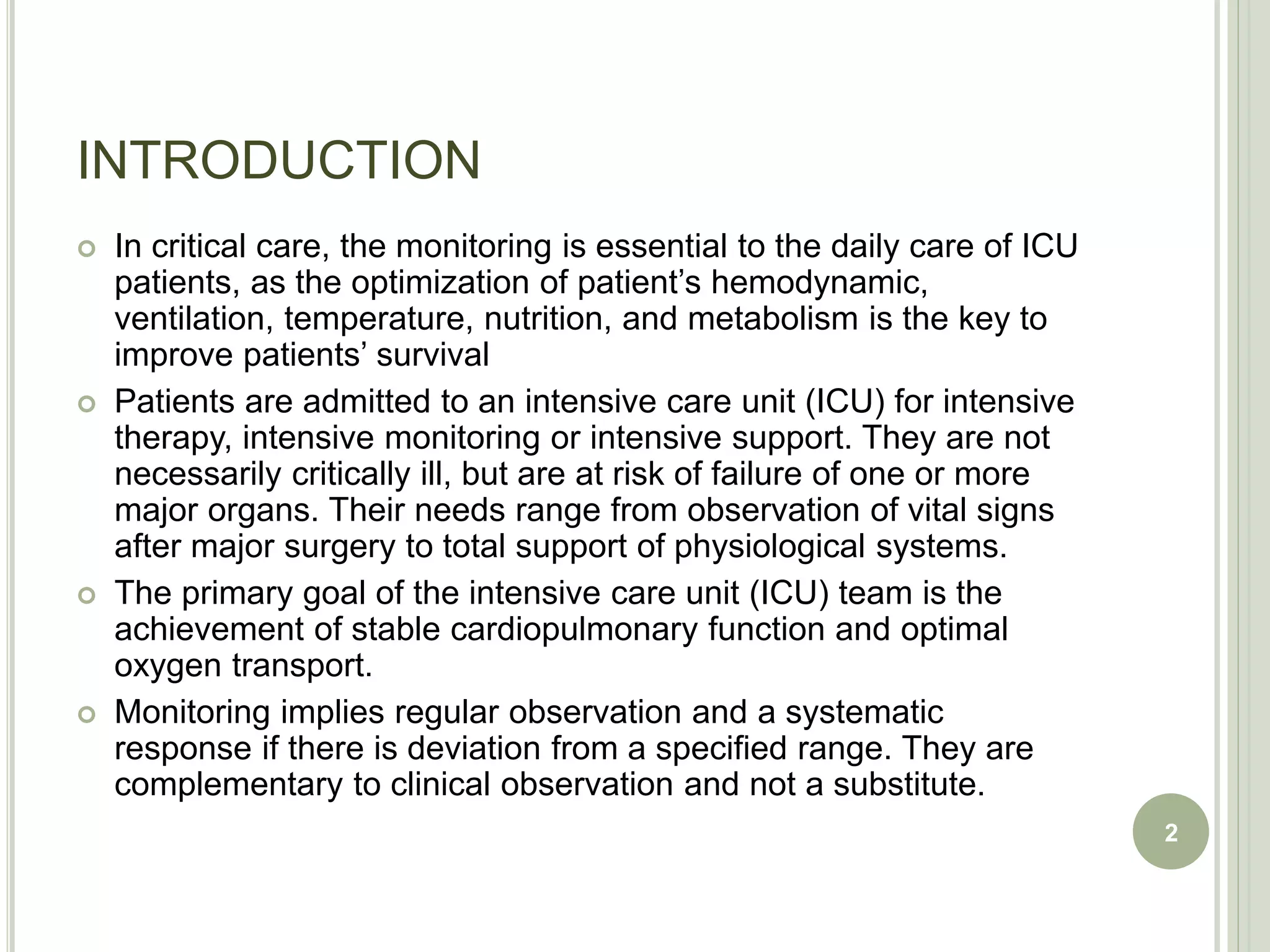 Icu monitoring | PPTX