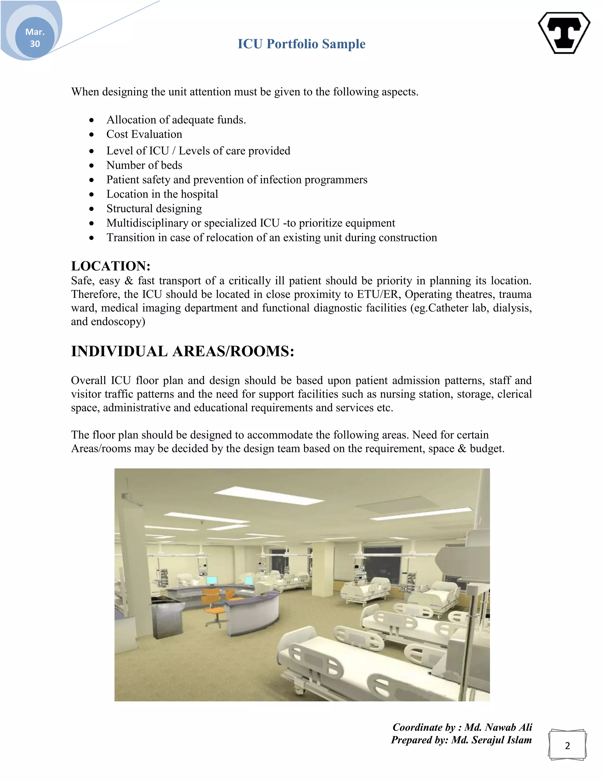ICU Portfolio Sample | PDF