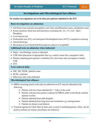 ICU Protocols | PDF