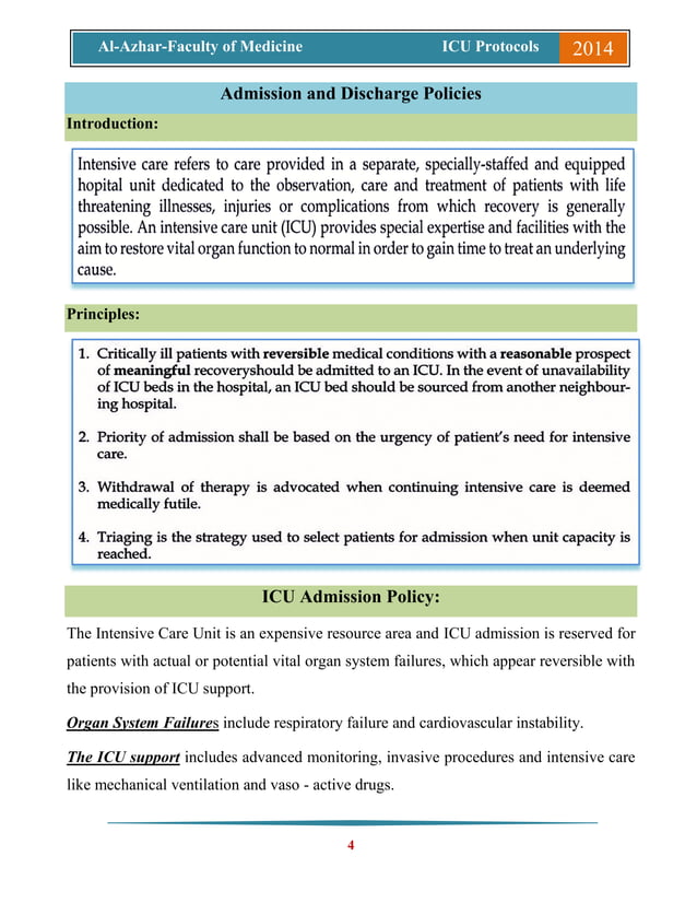 ICU Protocols | PDF | First Aid | Injuries