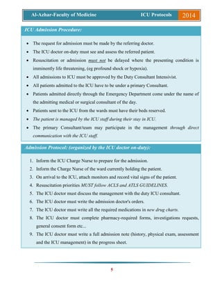 ICU Protocols | PDF