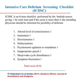 Icu Psychosis | PDF