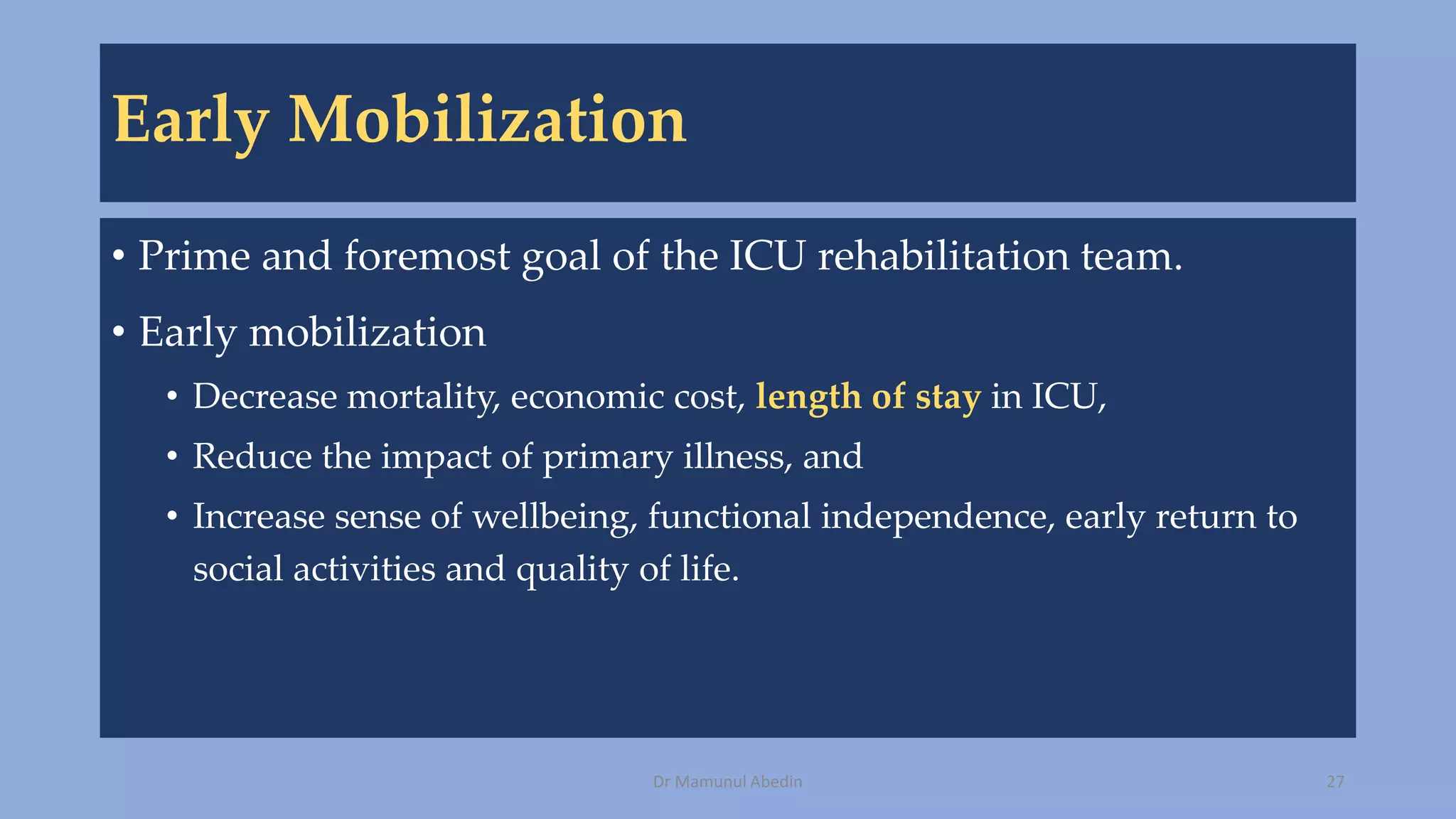 ICU Rehabilitation Outline and Protocols.pptx