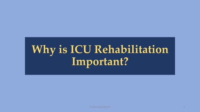 ICU Rehabilitation Outline and Protocols.pptx | Physical Therapy | Wellness