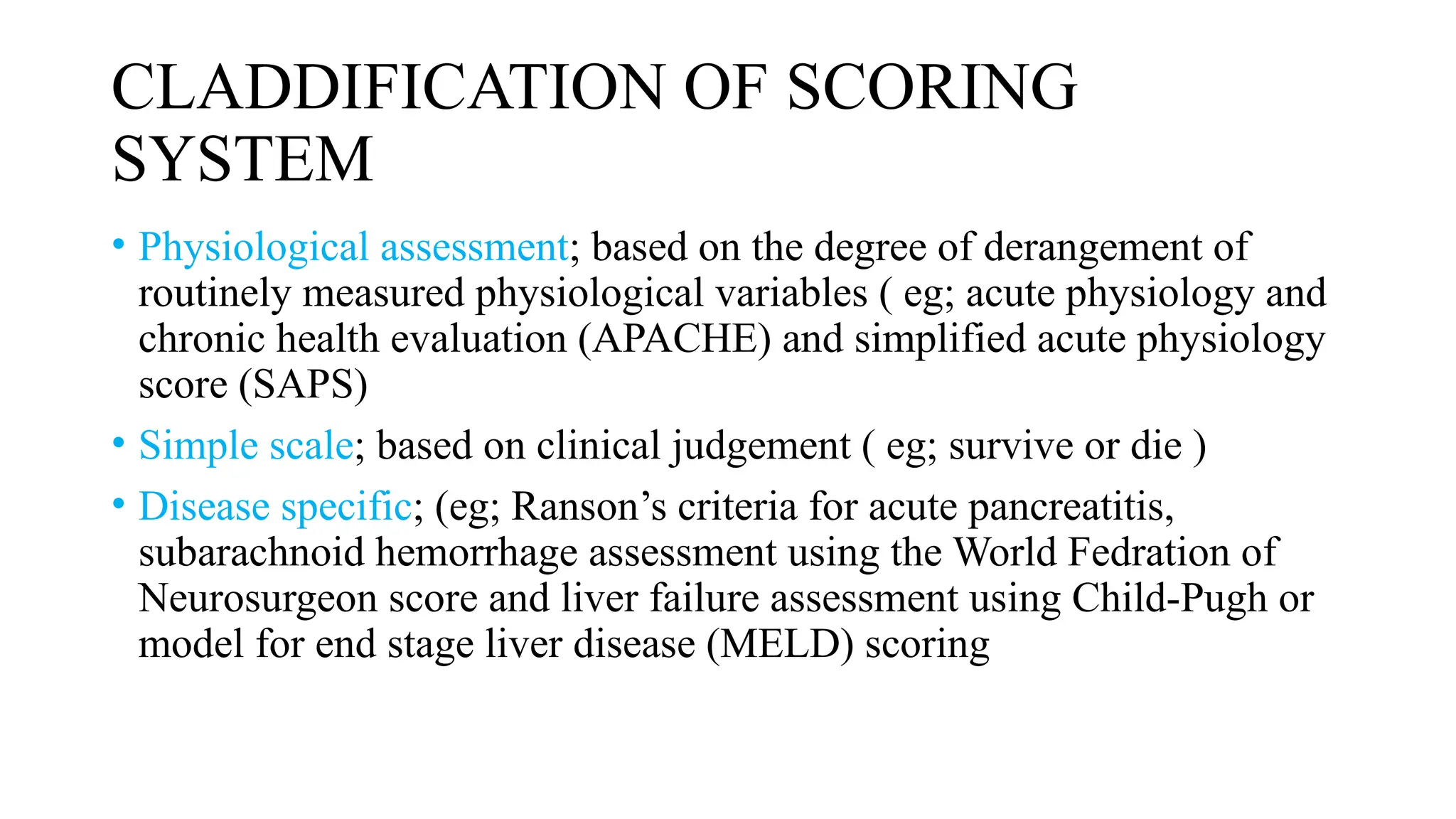 INTENSIVE CARE UNIT SCORING SYSTEM FOR PATIENTS .pptx