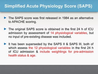 At present Modern icu scoring systems-.ppt