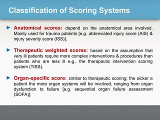 At present Modern icu scoring systems-.ppt