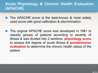 ICU Scoring Systems | PPT