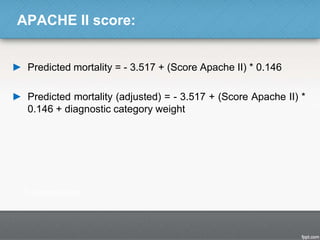 Apache Ii Score Ppt