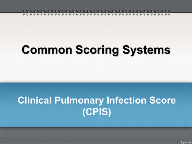 ICU Scoring Systems | PPT