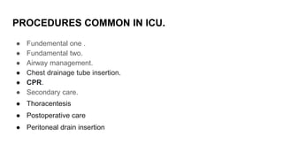 Icu training. (1) | PPT
