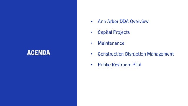 Streetscape and Infrastructure - Ann Arbor DDA | PPT