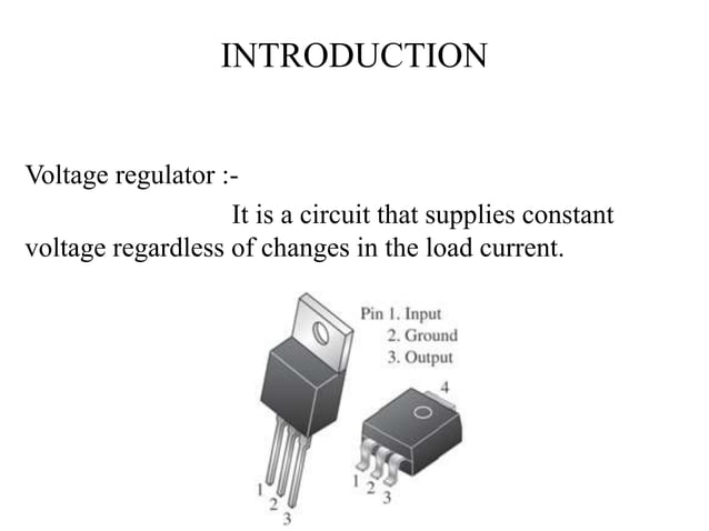 Ic voltage regulators | PPTX