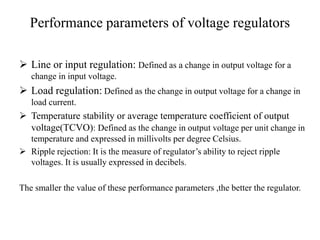 Ic voltage regulators | PPTX