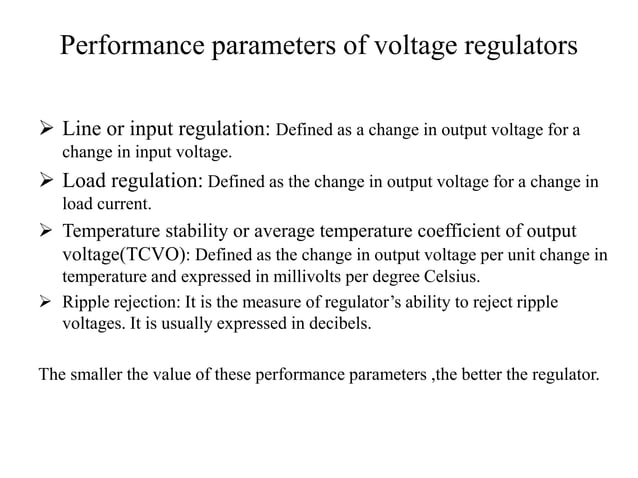 Ic voltage regulators | PPTX