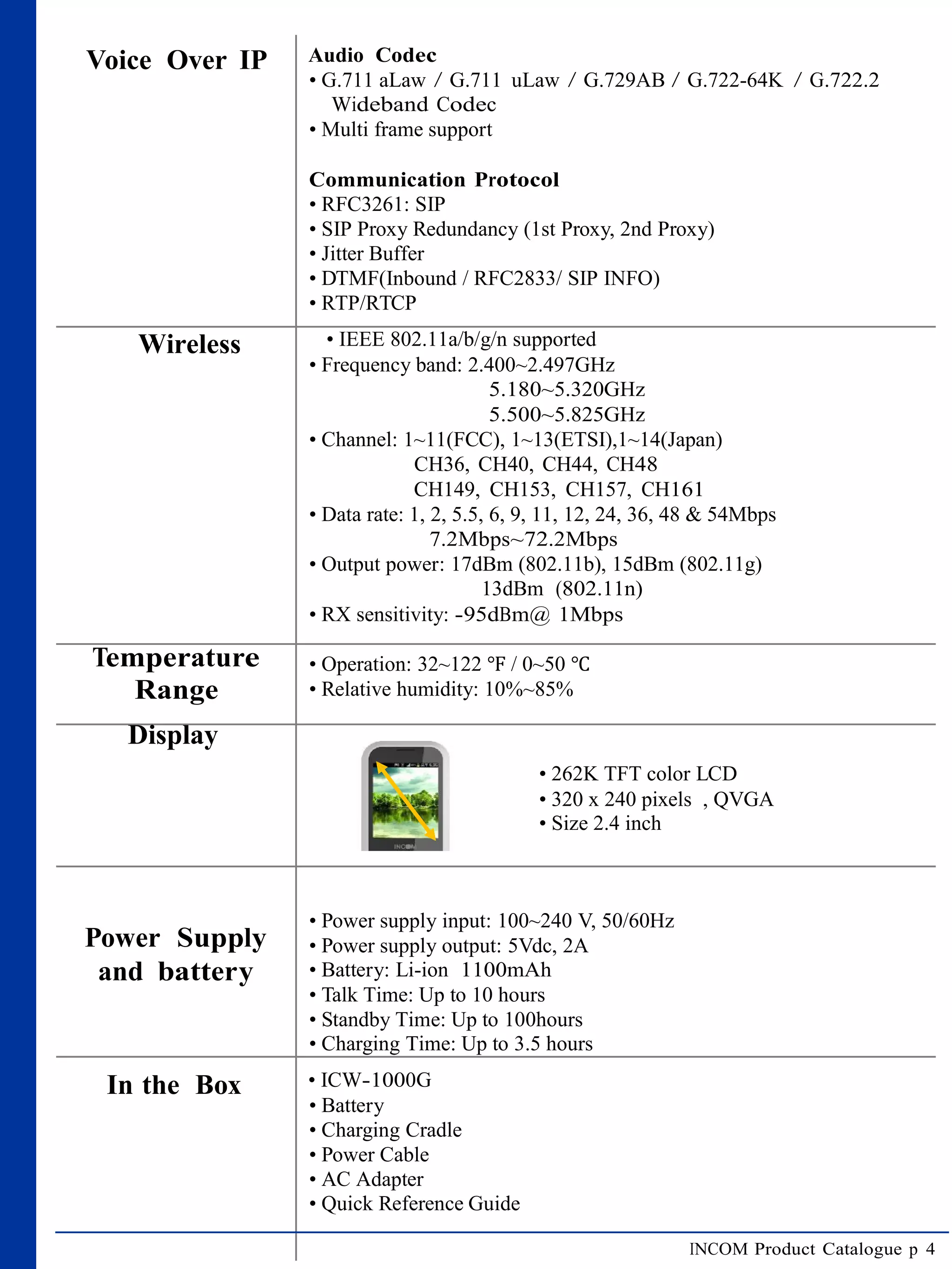 Icw 1000 product catalogue v1 | PDF