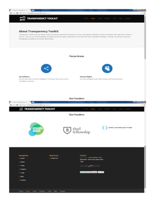 Icwatch transparency toolkit uses free software and open data to ...