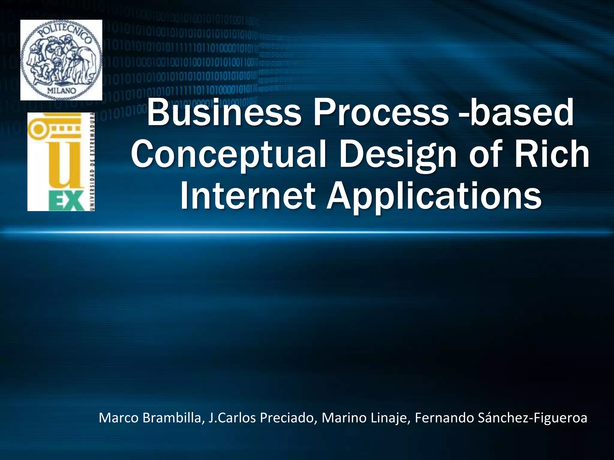 Business Process -based Conceptual Design of Rich Internet Applications ...