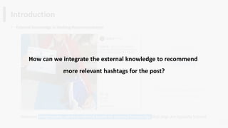 EXTRA: Integrating External Knowledge into Multimodal Hashtag ...