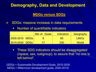 Demography, data and development | PPTX
