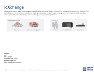 ICC icXchange Community Wireless Mobility | PDF