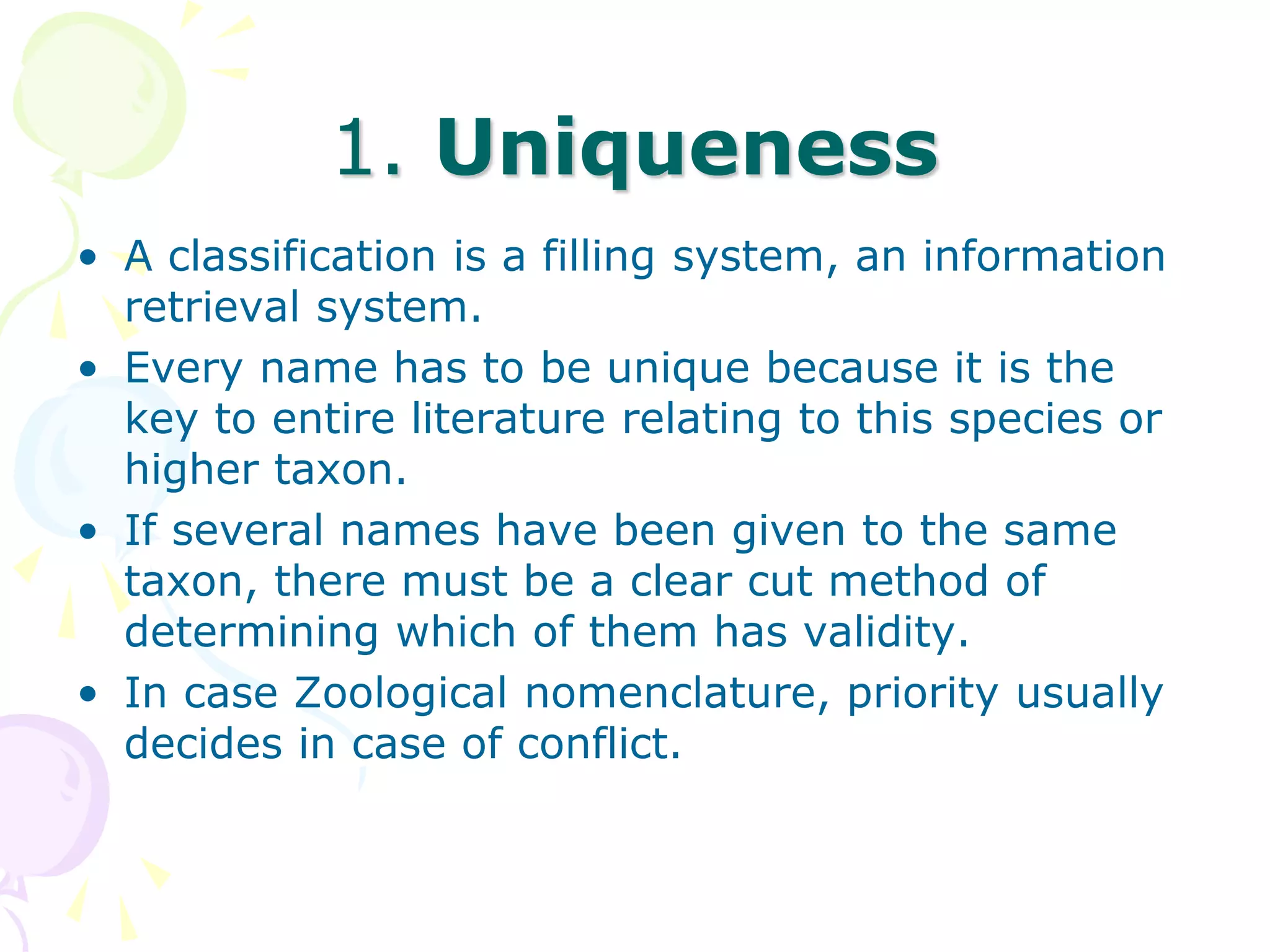 Iczn(The International Commission on Zoological Nomenclature ) | PPTX