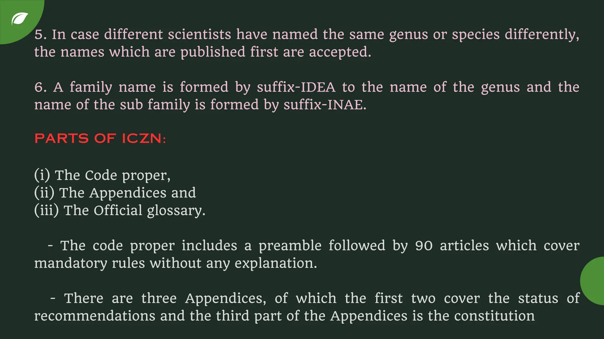 INTERNATIONAL CODE OF ZOOLOGICAL NOMENCLATURE | PDF
