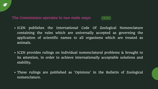INTERNATIONAL CODE OF ZOOLOGICAL NOMENCLATURE | PDF