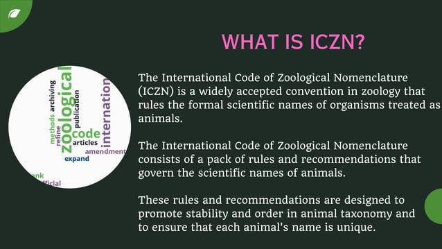 INTERNATIONAL CODE OF ZOOLOGICAL NOMENCLATURE | PDF | Genetics | Science