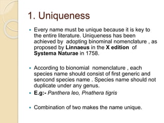 ICZN(InternationalCodeforZoologicalNomenclature).pptx
