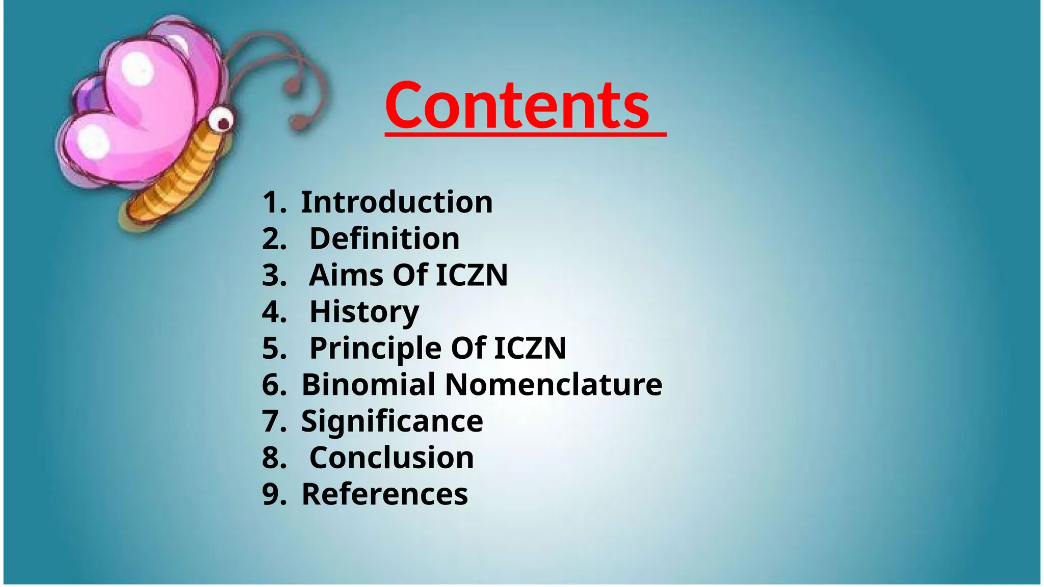 iczn(International Code of Zoological Nomenclature) | PPTX