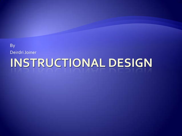 Instructional Design | PPTX