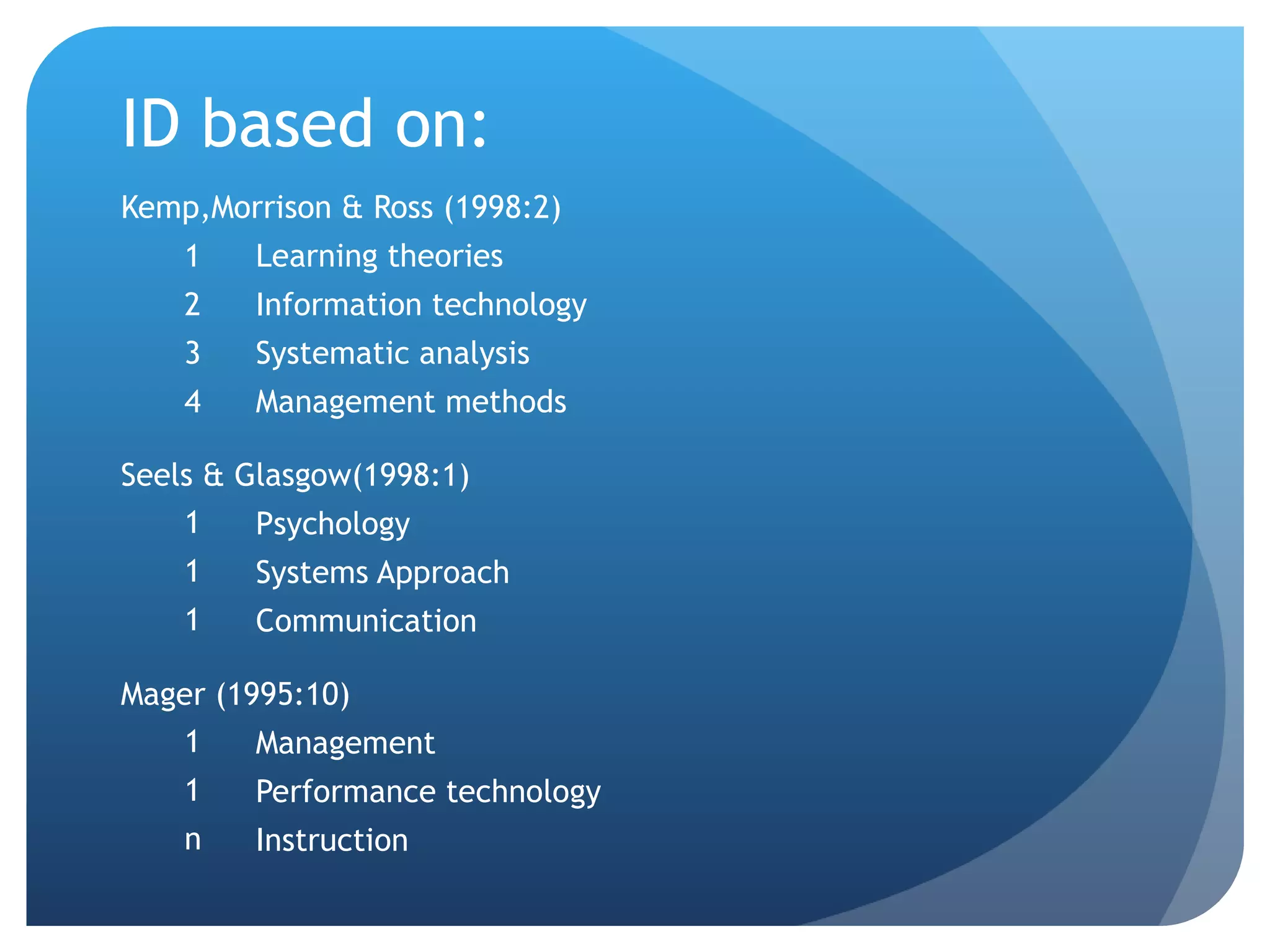 Introduction to Instructional Design | PPT