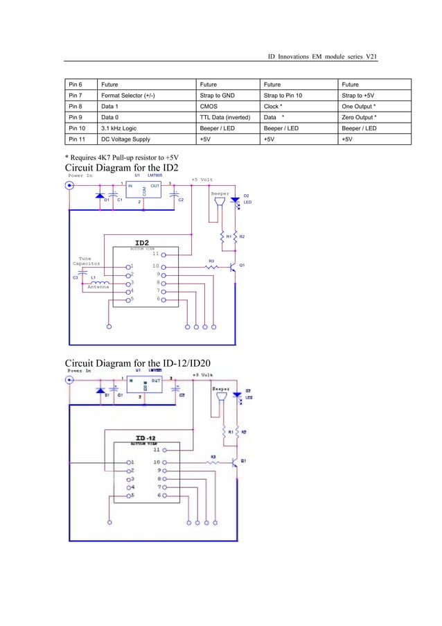 Id 12-datasheet | PDF | Computer Peripherals | Computing