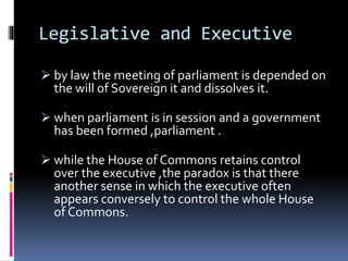 Presantation, Separation of uk constitution (S M RUBEL RANA) | PPTX